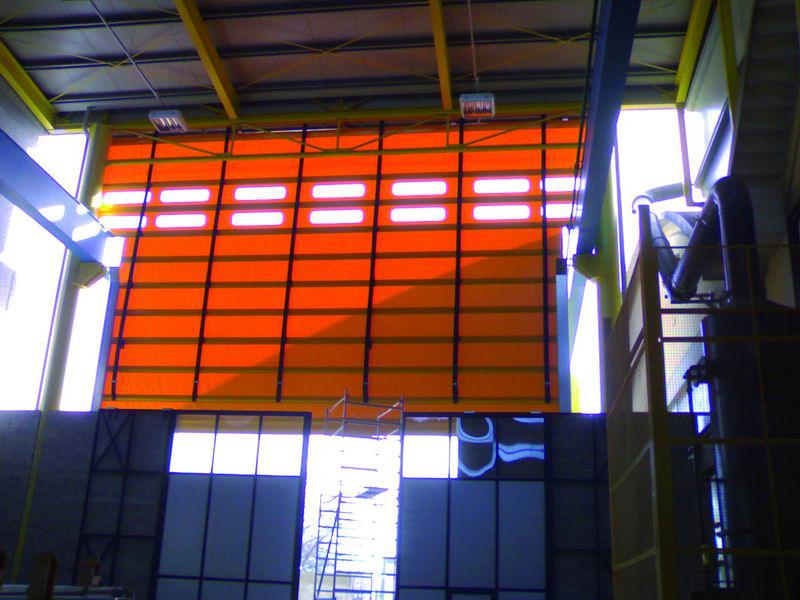 Fold Up Pack Crane Doors - High Speed Overhead Doors | BMP